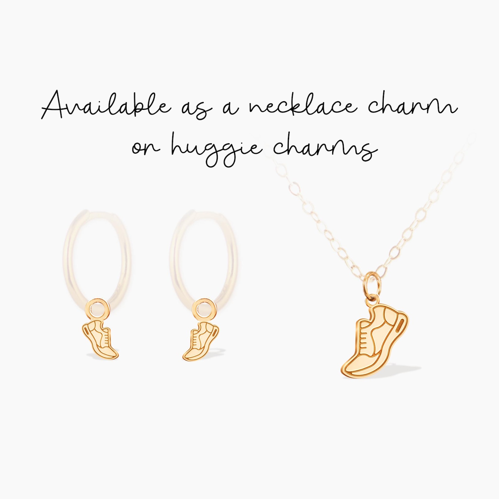 Running Shoe Charm Necklace Runner’s Add on Charm Marathon Gift Running ...
