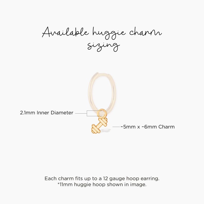 Dumbbell Charm Fitness Jewelry Dumbbell Pendant Gym Charm Workout Gold ...