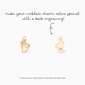 OK Hand Sign Charm Add on Charm Whimsical Jewelry OK Hand Charm Gesture ...