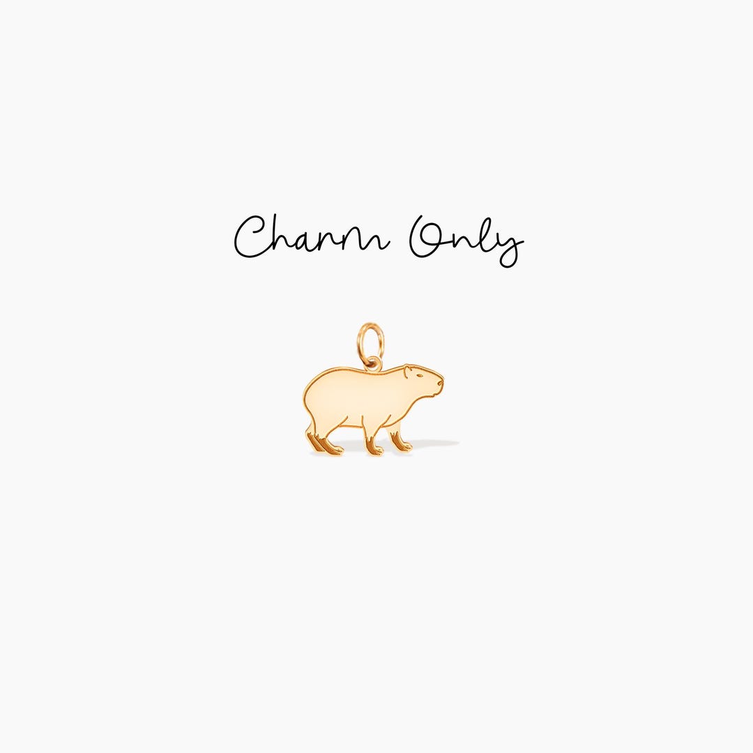 Capybara Charm Add on Charm Silver Capybara Pendant Capybara Charm ...