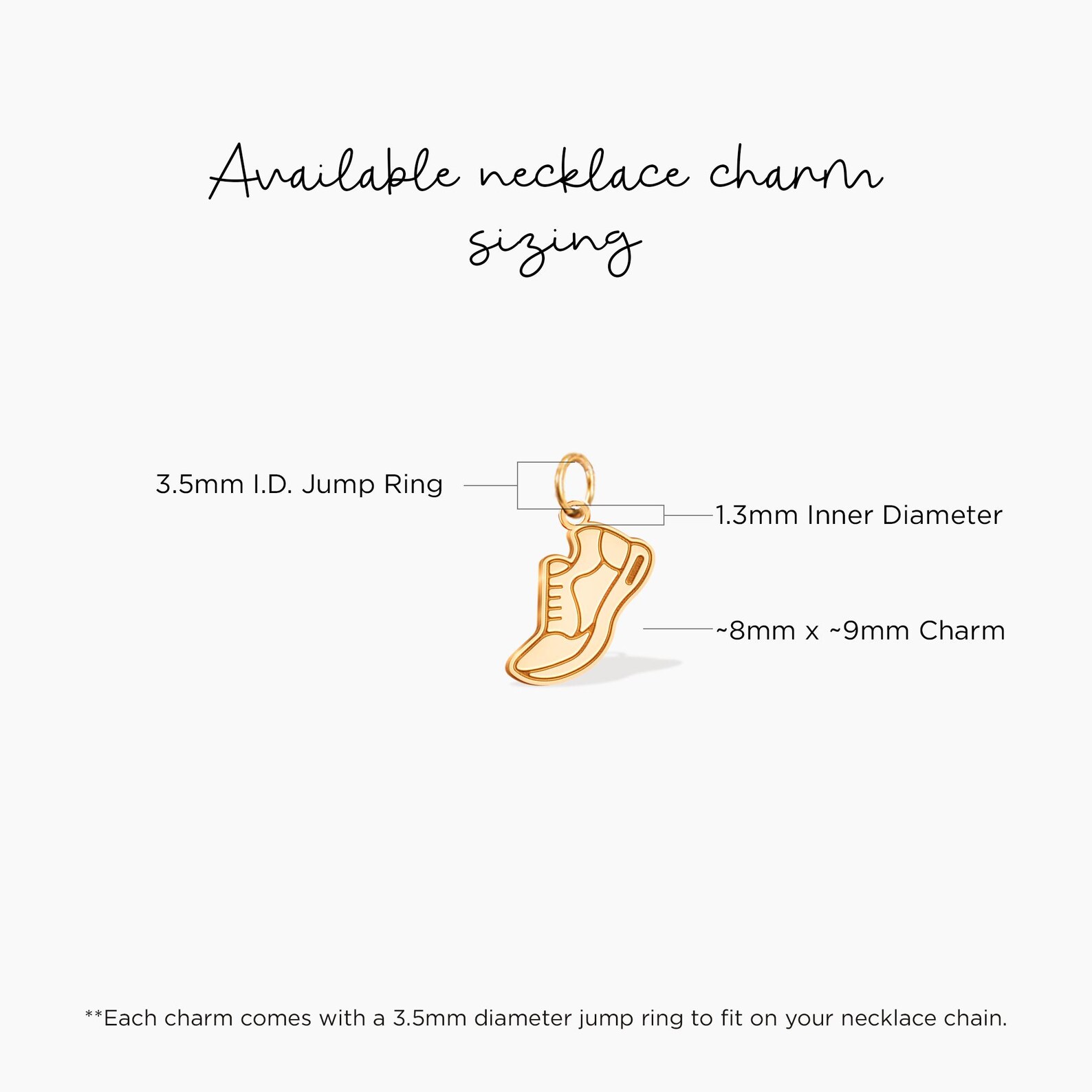 Running Shoe Charm Necklace Runner’s Add on Charm Marathon Gift Running ...