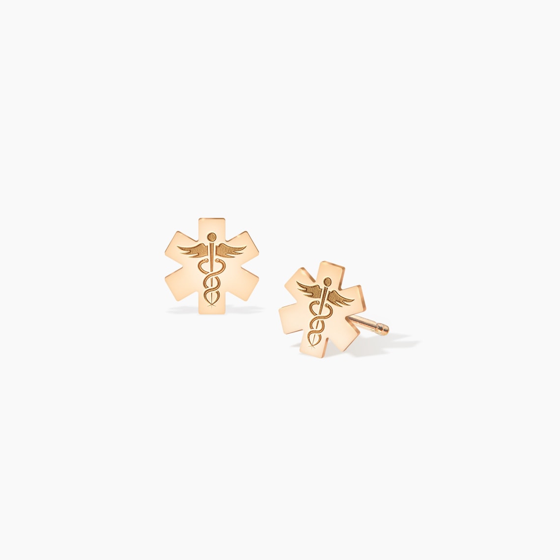 Paramedic Earrings, Dainty Medical Earrings, Gold, Silver, Rose Gold ...
