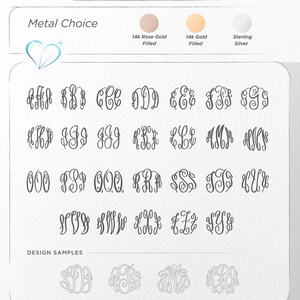 Custom Weld Monogram Necklace, Monogram Jewelry Available in Gold or ...