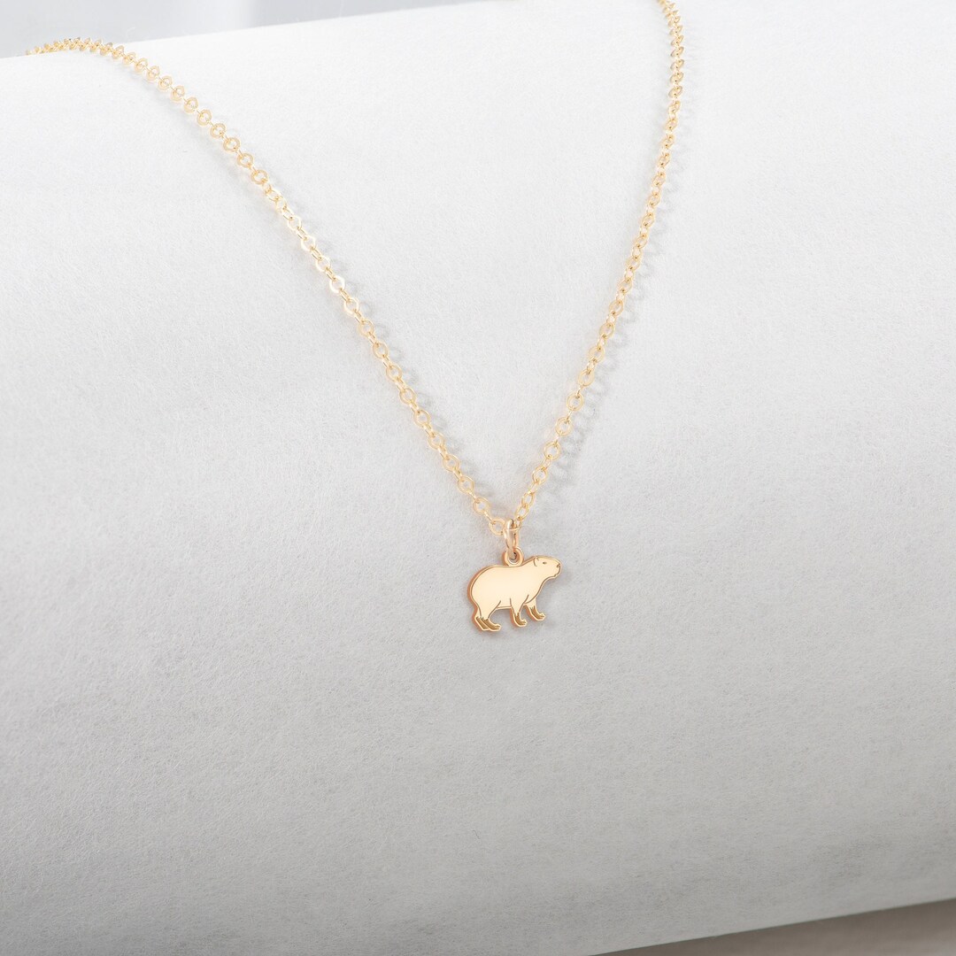 Capybara Necklace Forest Animal Pendant Capybara Charm Jewelry Gift for ...