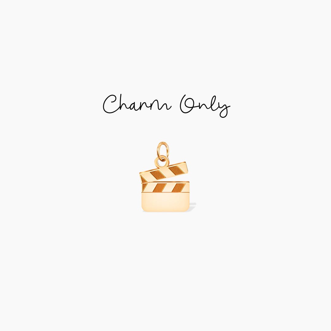 Movie Slate Charm Clapper Board Charm Add on Charm Hollywood Charm ...