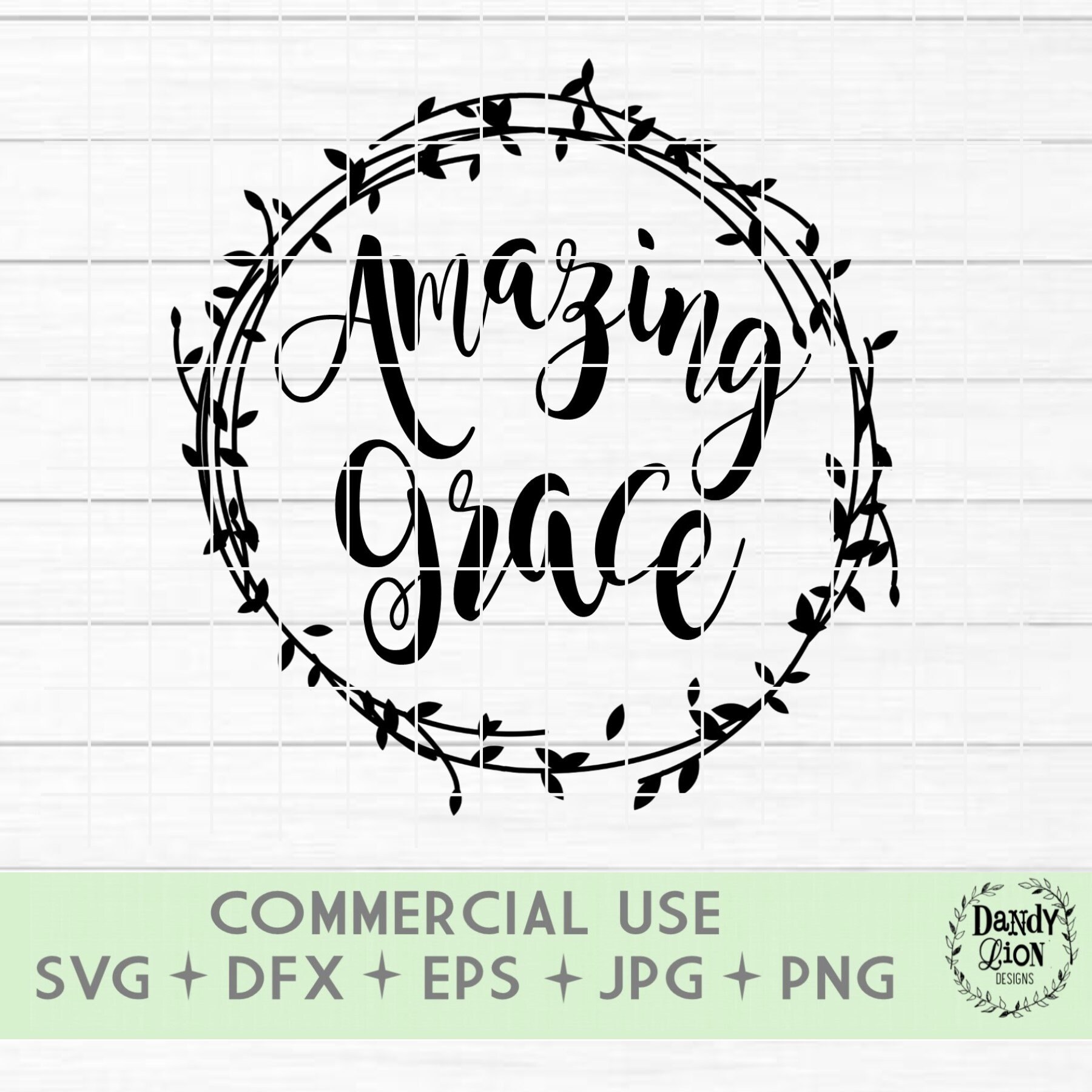 Amazing Grace SVG Cut File - Etsy