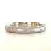 PLATINUM Stacking Ring With Flush Set Diamonds, Platinum Diamond ...