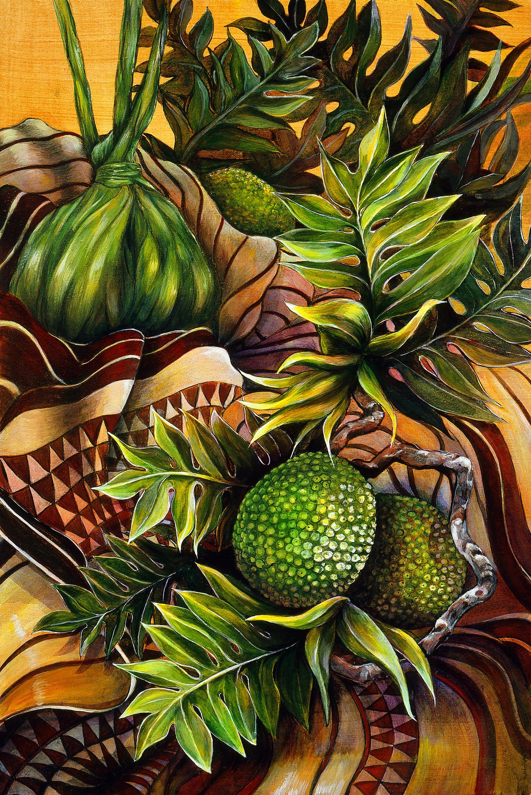Print - Hawaiian Kapa Still Life - Etsy