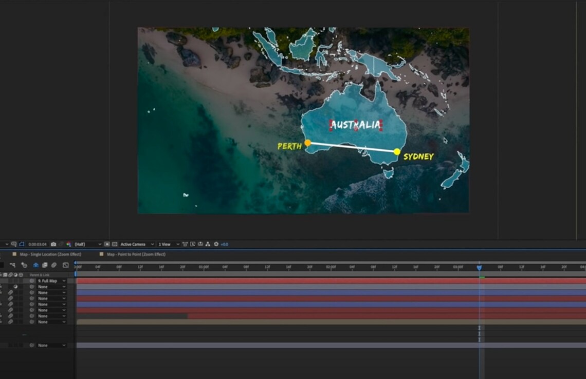 Animated Travel Map (US & World) - After Effects - Etsy