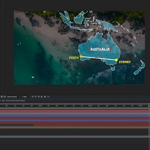 Animated Travel Map (US & World) - After Effects - Etsy