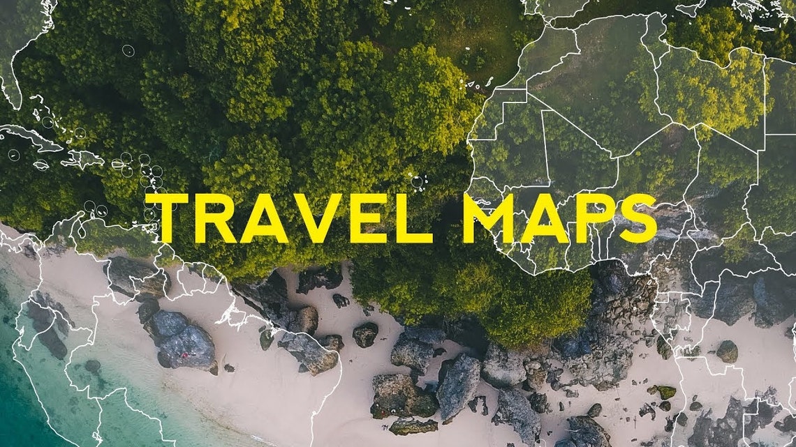 Animated Travel Map (US & World) - After Effects - Etsy