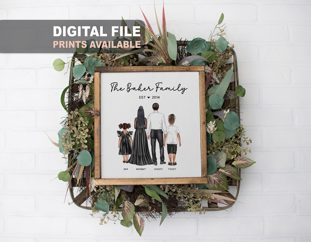 Custom Family Print, Digital Design, Print Yourself, Personalized ...