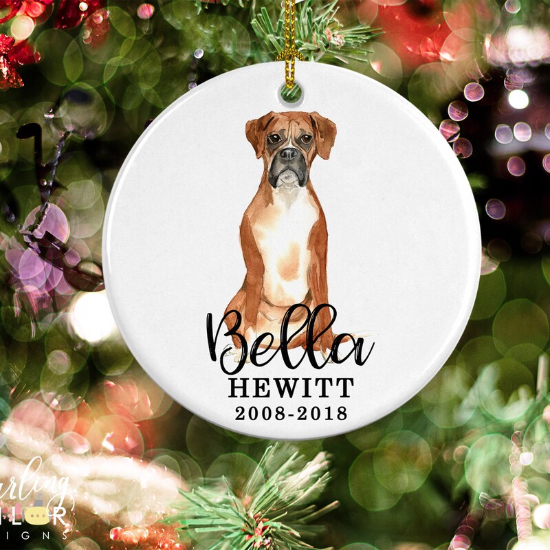 Boxer Dog Ornament - Etsy