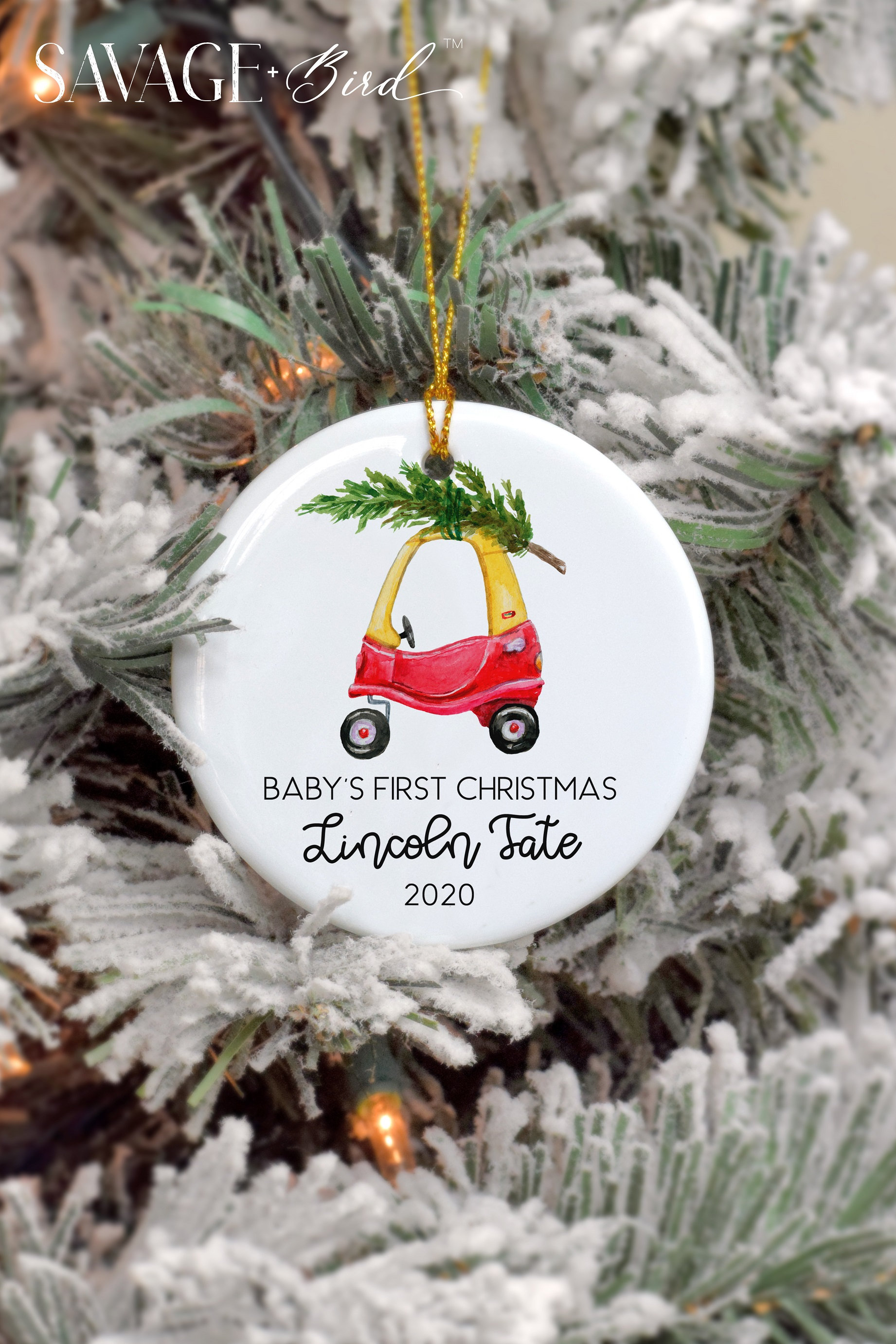 Personalized Baby's First Christmas Ornament Baby's - Etsy