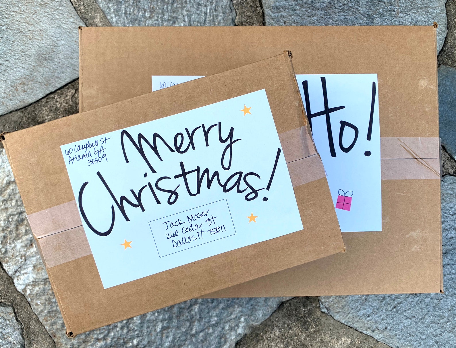 Holiday Mailing Label Instant Download - Merry Christmas - Etsy