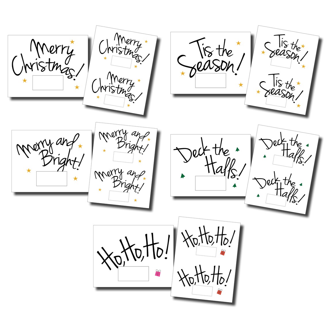 Holiday Mailing Label Instant Download - Merry Christmas - Etsy