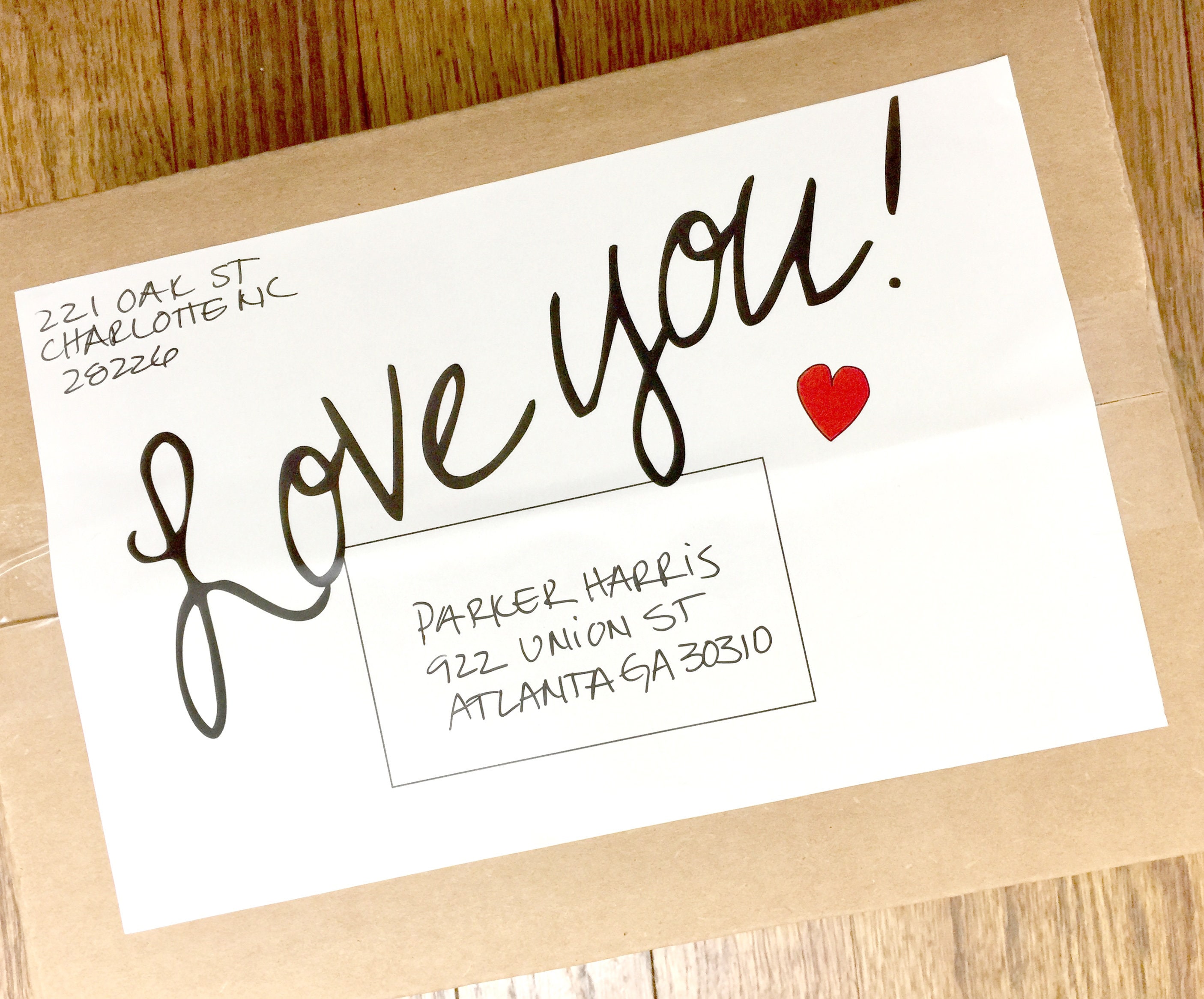 LOVE YOU! Care Package Label Instant Download - Etsy