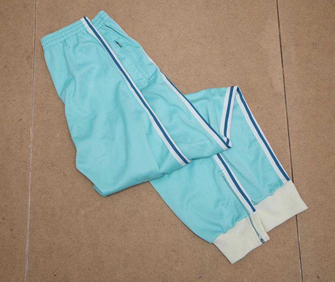Vtg & Rare 70's 80's ADIDAS Ventex Light Blue Track Pants, Made in ...
