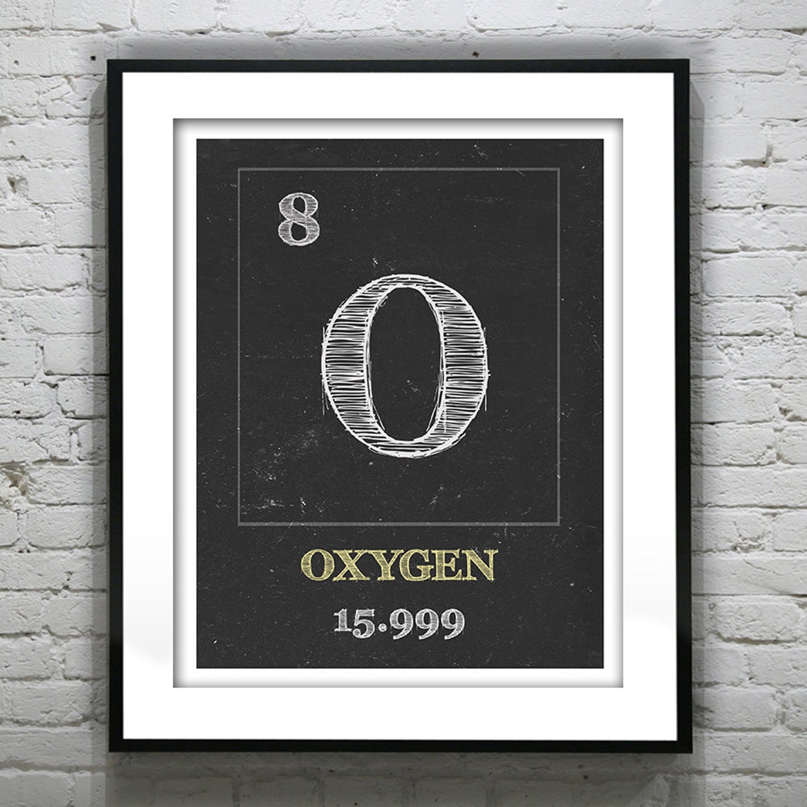 Periodic Table Oxygen Poster Art Print Periodic Table of - Etsy