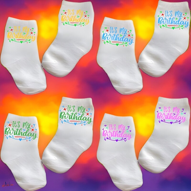 Birthday Socks - Etsy