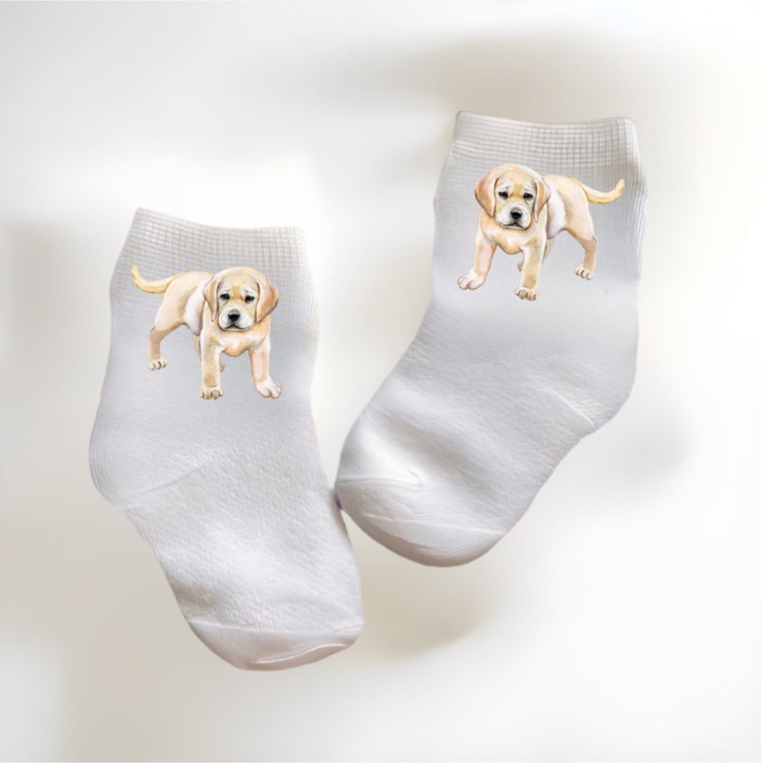 Baby/toddler/child Cute Labrador Socks. Multiple Sizes Offered. Choose ...