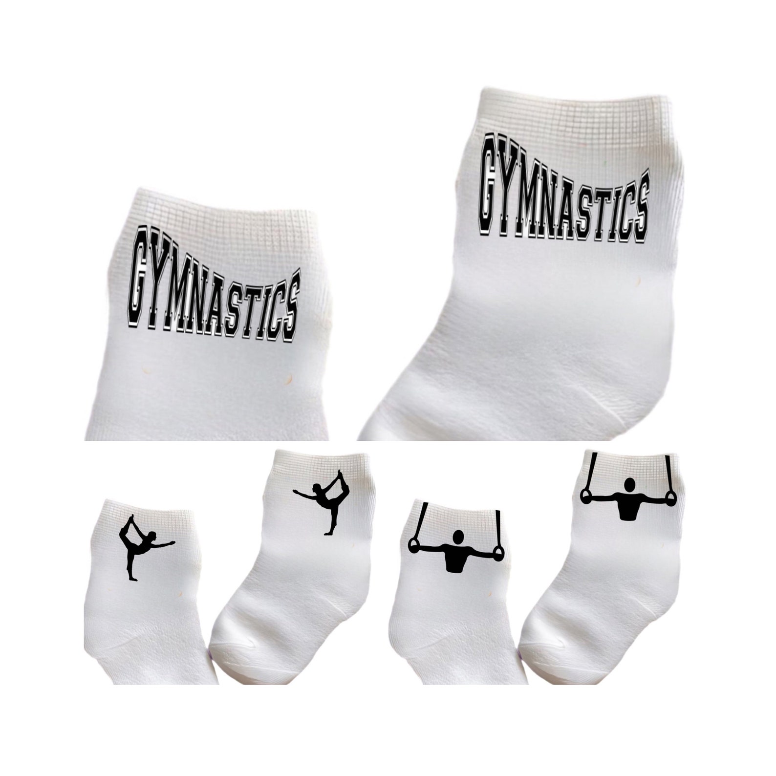 Baby/toddler/child Gymnastics Socks. Multiple Sizes Offered. Choose ...