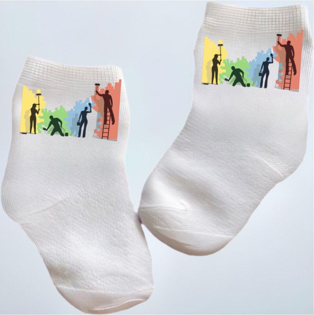 Baby/toddler/child Painter Socks. Multiple Sizes Offered. Choose From 0 ...