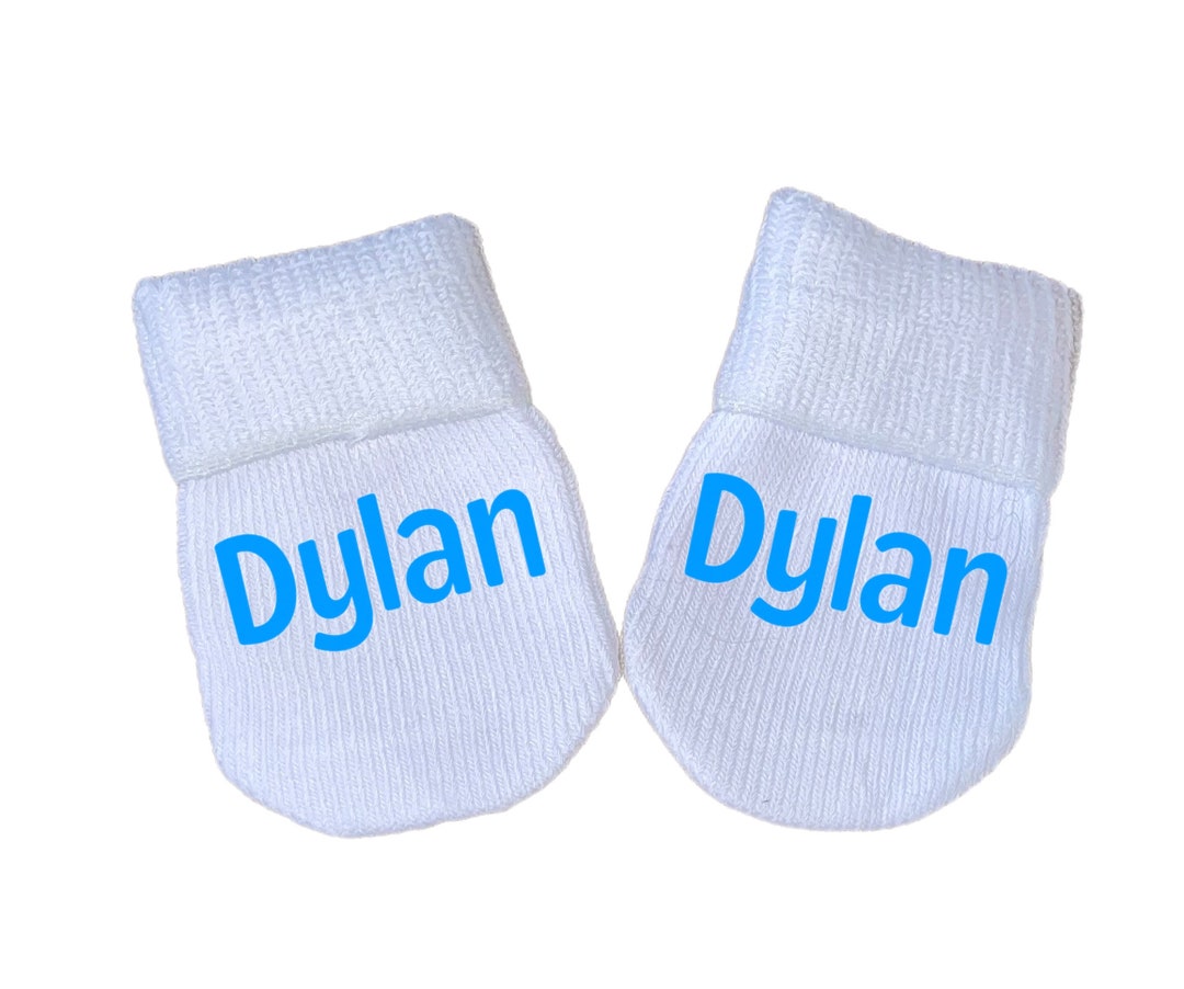 PREEMIE MITTENS With Name Boy or Girl and Sock Option! Preemie No ...