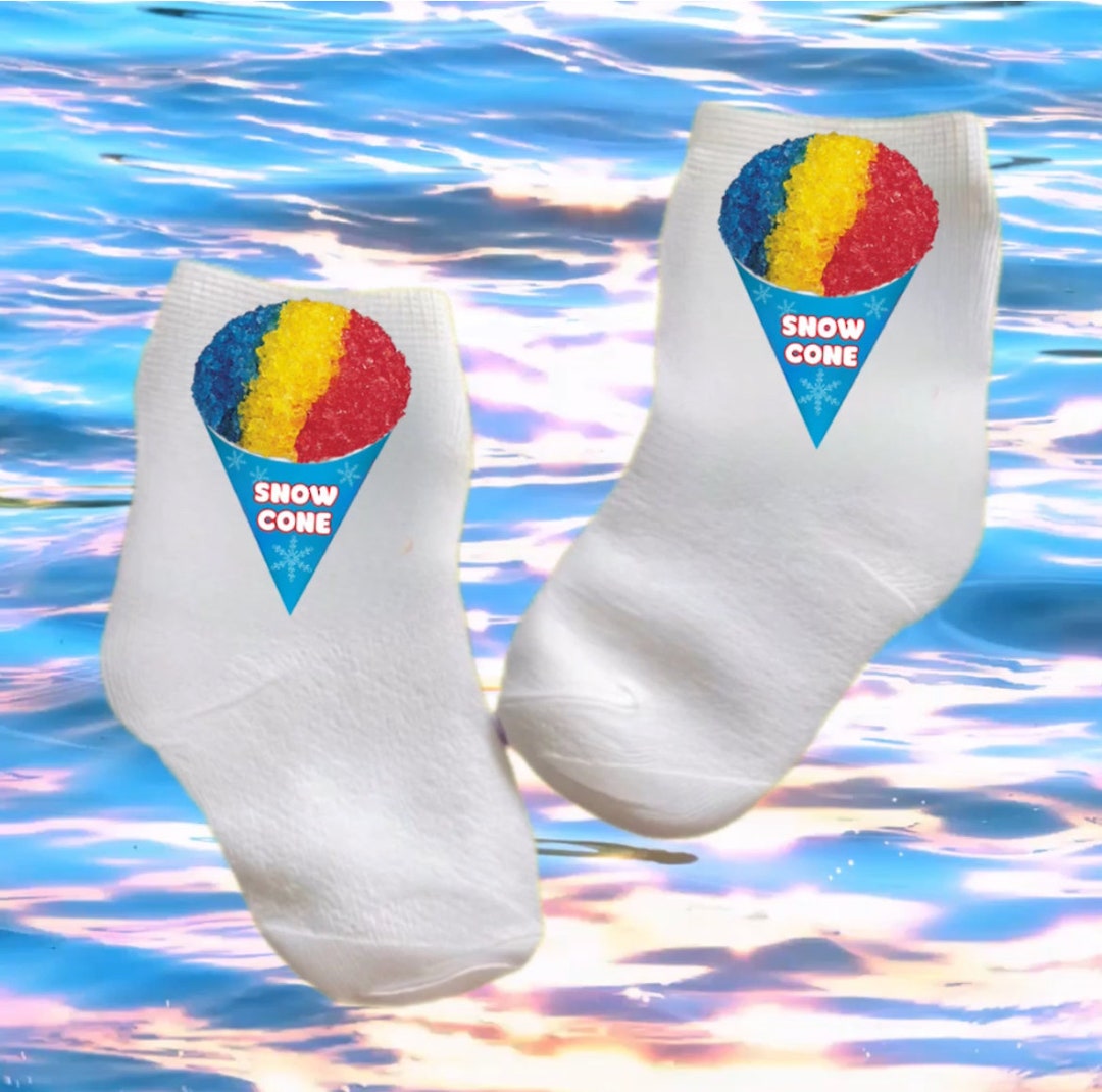 Baby/toddler/child Cute Snow Cone Socks.multiple Sizes Offered. Choose ...
