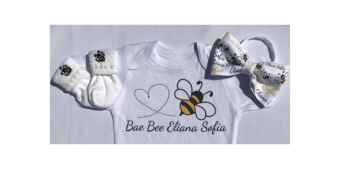 Baby Bodysuit With Name. Bae BEE. Add Name at Checkout. You - Etsy