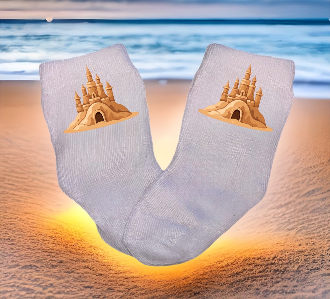 Baby/toddler/child Sandcastle Socks. Multiple Sizes Offered. Choose ...