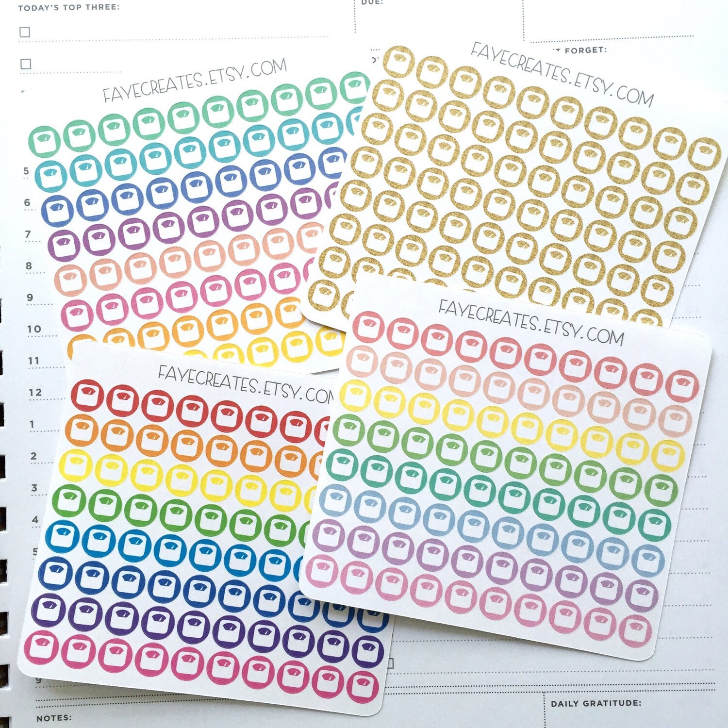 Weighing scales stickers for Day Designer and other planners | Etsy
