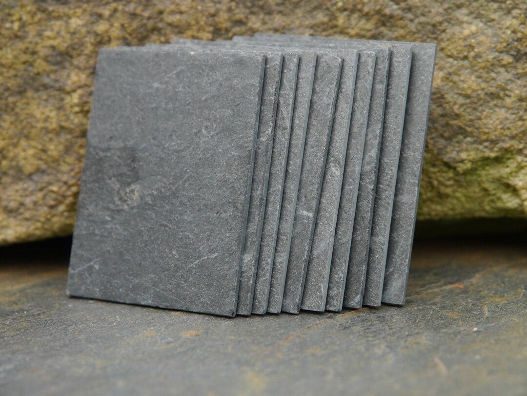 10 REAL SLATE Miniature/dolls House Slate and a Half Finishing Tiles - Etsy