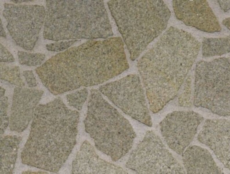 25 Sq Ins REAL Grey Stone Dolls House Garden Crazy Paving - Etsy