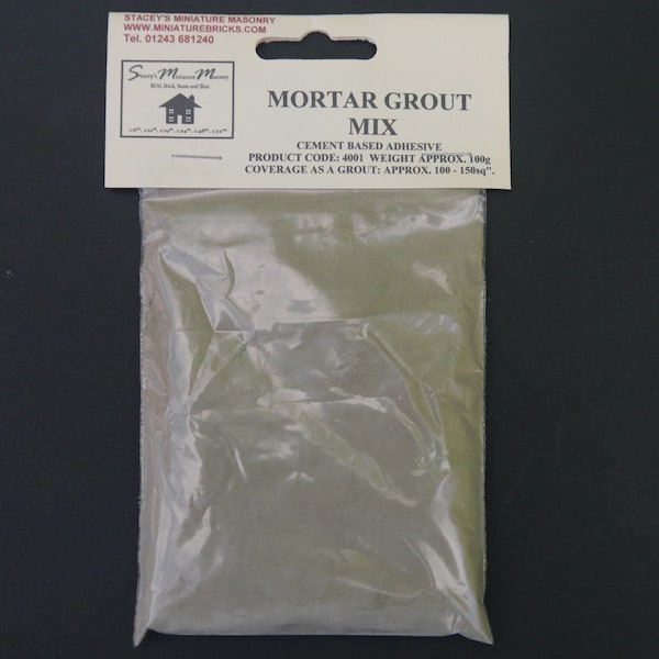 100g Mortar/grout Mix Miniature Model Building & Grouting - Etsy Australia