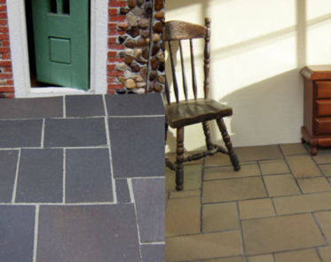 100 Sq Ins Dolls House Versi Flags Rustic Slate/sandstone - Etsy