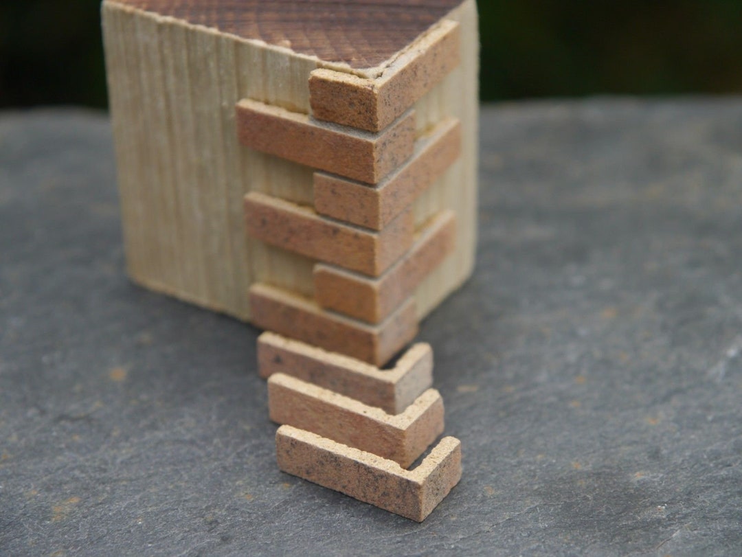 50 LONDON BRICK ( Pink Buff) Corner Slips - Etsy