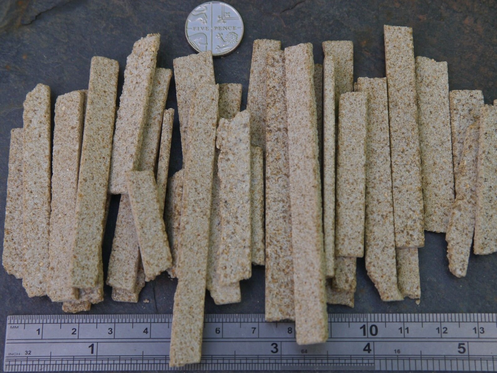 Bulk Box 100 Sq Ins REAL STONE York Sandstone Offcuts for | Etsy