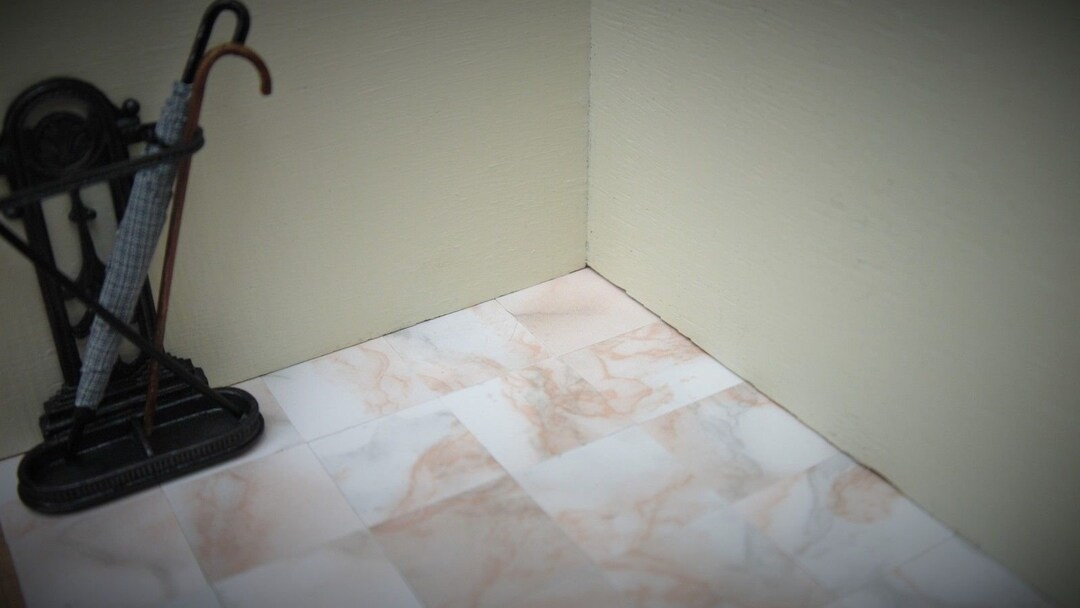 25 Marble-esque 1:12th PINK BLUSH Marble Effect 1" Dollshouse Tiles - Etsy