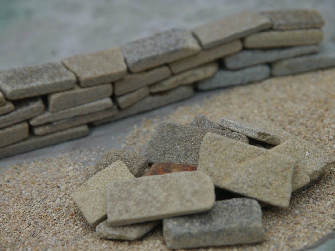 24 Sq Ins REAL York Sandstone Dry Stone Miniature Walling - Etsy