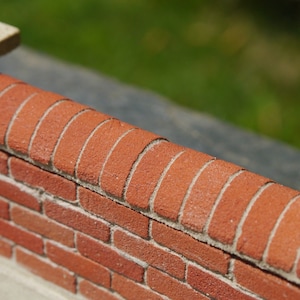 25 Multi Red Half Round Copings Miniature Bricks - Etsy UK