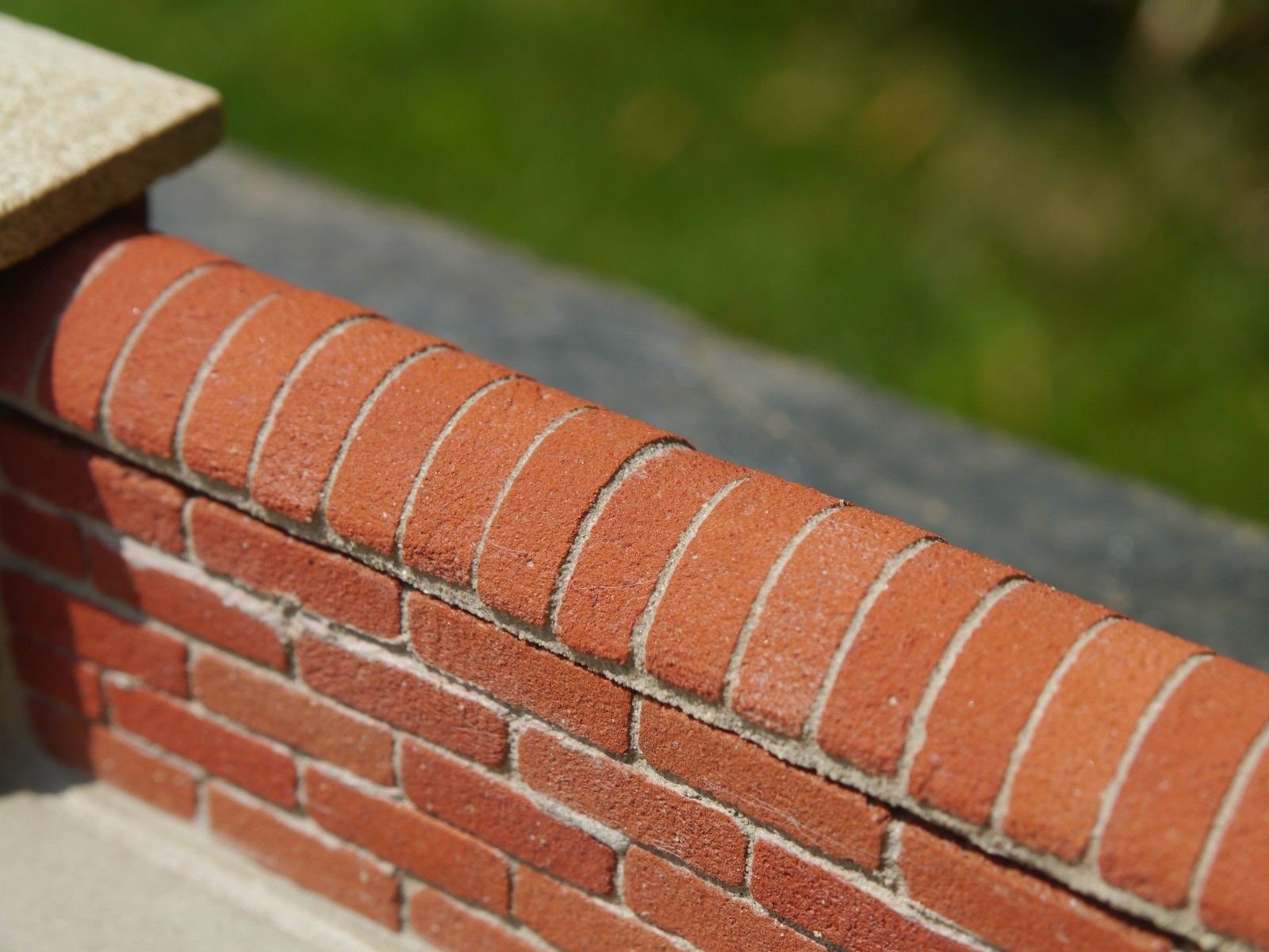 25 Multi Red Half Round Copings Miniature Bricks - Etsy UK