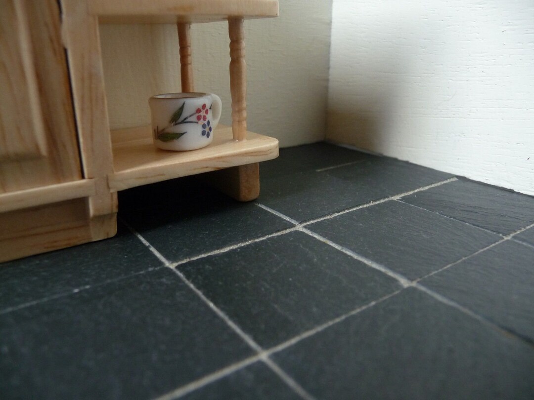 25 1:12th Scale REAL SLATE 1" Floor Tiles for Dollshouse and Models - Etsy