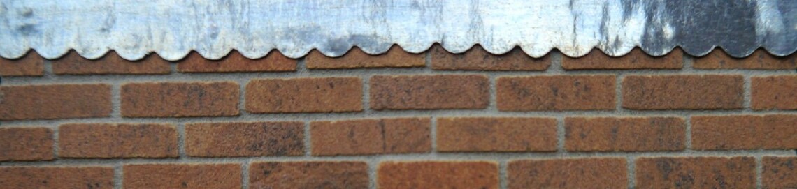 12" X 1" Small Decorative Edge Scallop LEAD FLASHING - Etsy