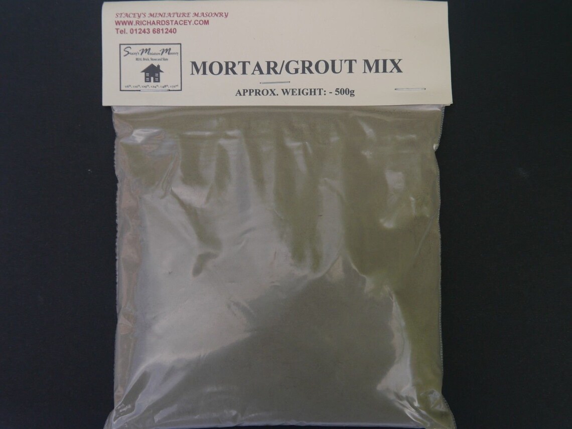 500g Mortar/grout Mix for Miniature Building or Grouting - Etsy