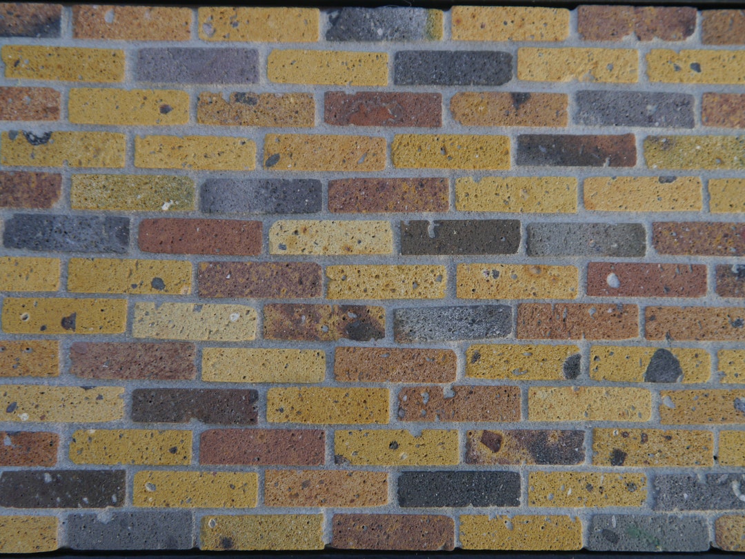 100 1/12th Yellow Stock REAL BRICK Brickslips for Dollhouses - Etsy