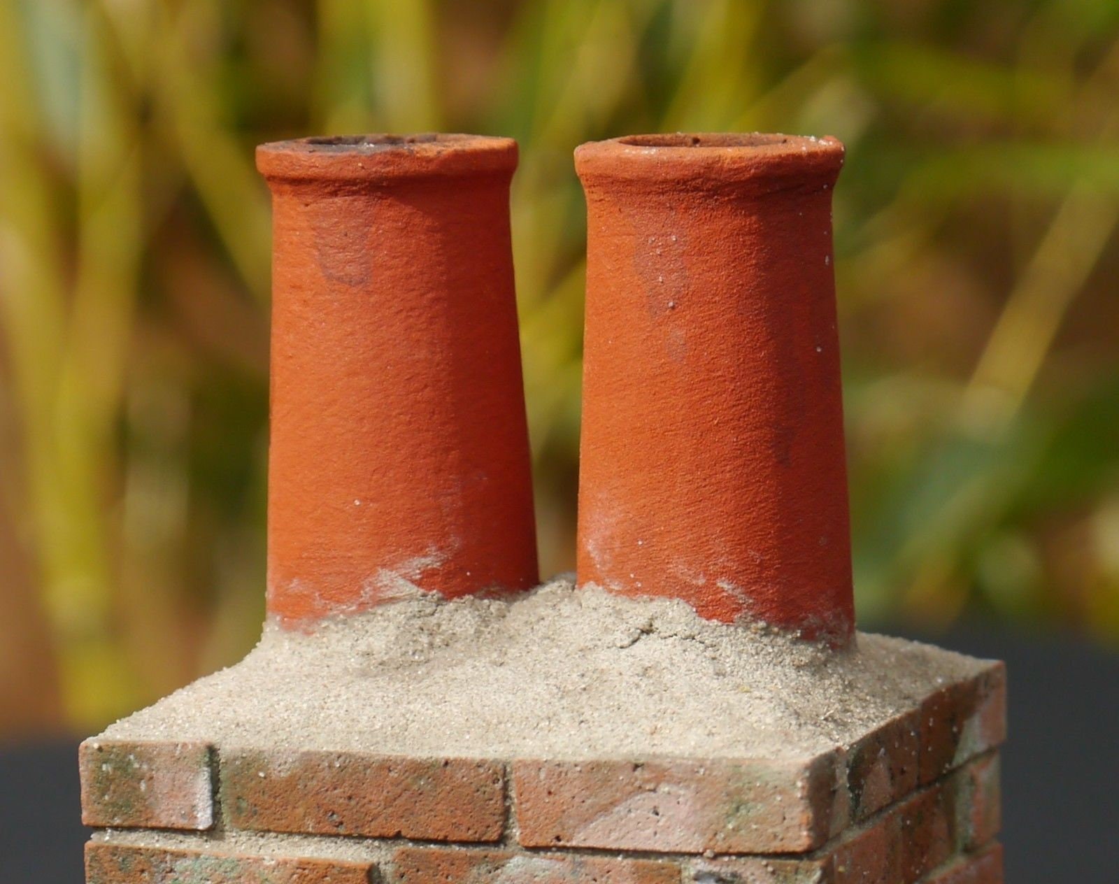2 1:12th REAL BRICK Cherry Chimney Pots - Etsy