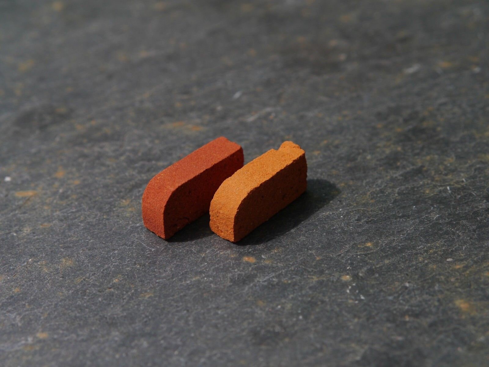 25 Multi Red Bullnose on Edge Miniature Bricks - Etsy UK