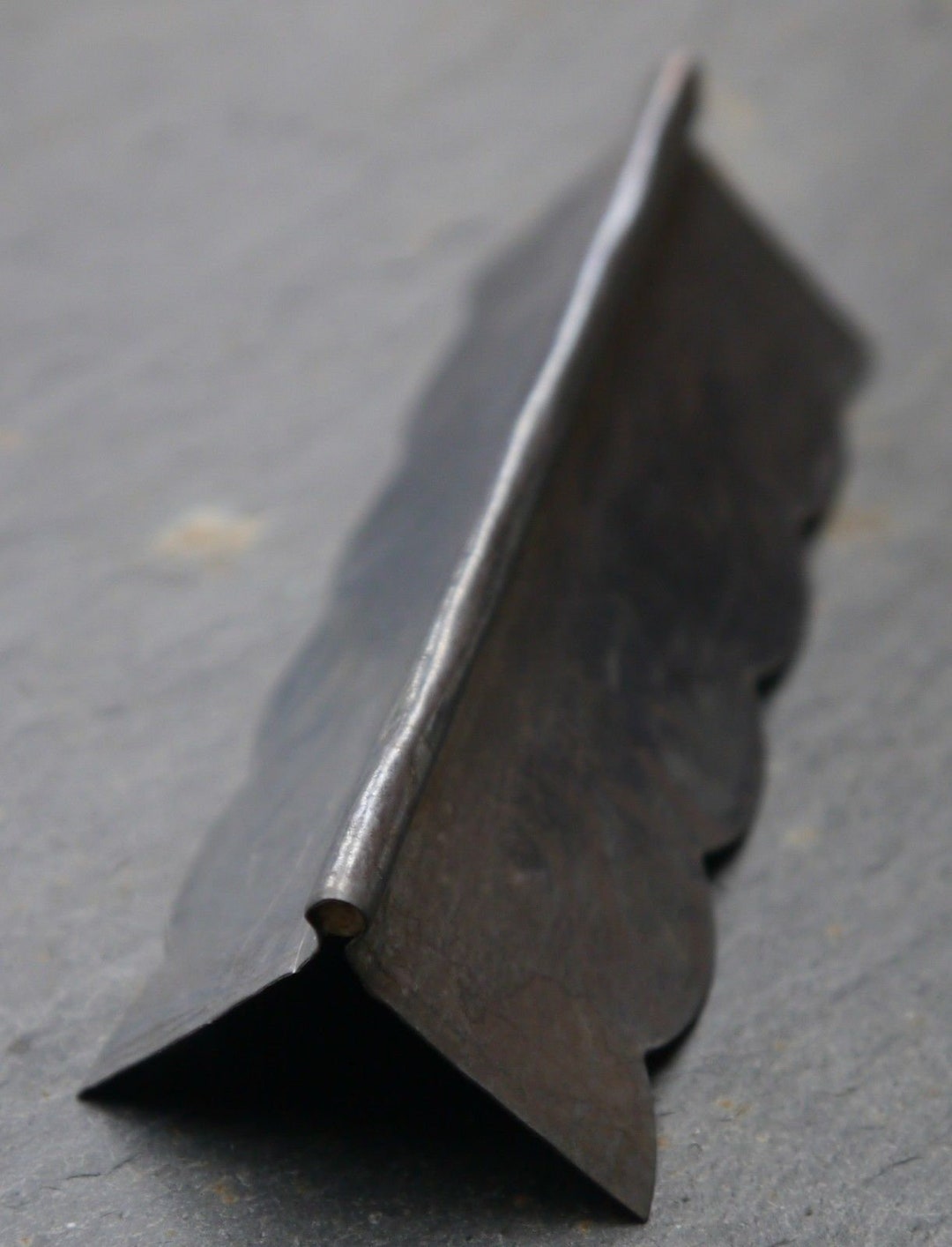 3 Long Large Scallop Roll Topped LEAD RIDGING - Etsy