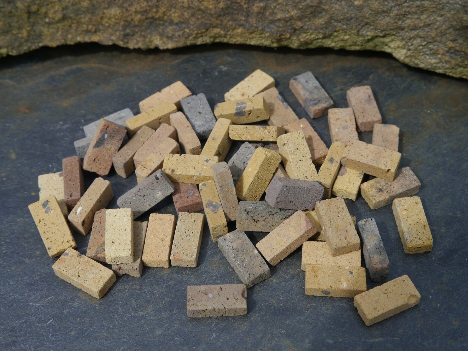 50 1:12th Scale REAL BRICK Yellow Stock Miniature Bricks - Etsy
